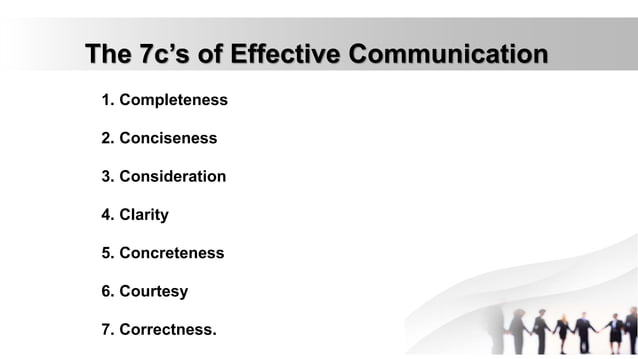 Communication, Seven C's of Communication and Barriers to Effective ...