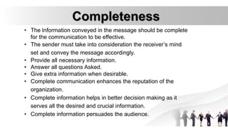 Communication, Seven C's of Communication and Barriers to Effective ...