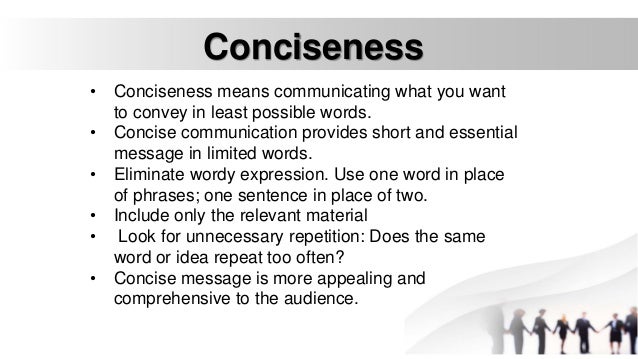 Conciseness In Communication