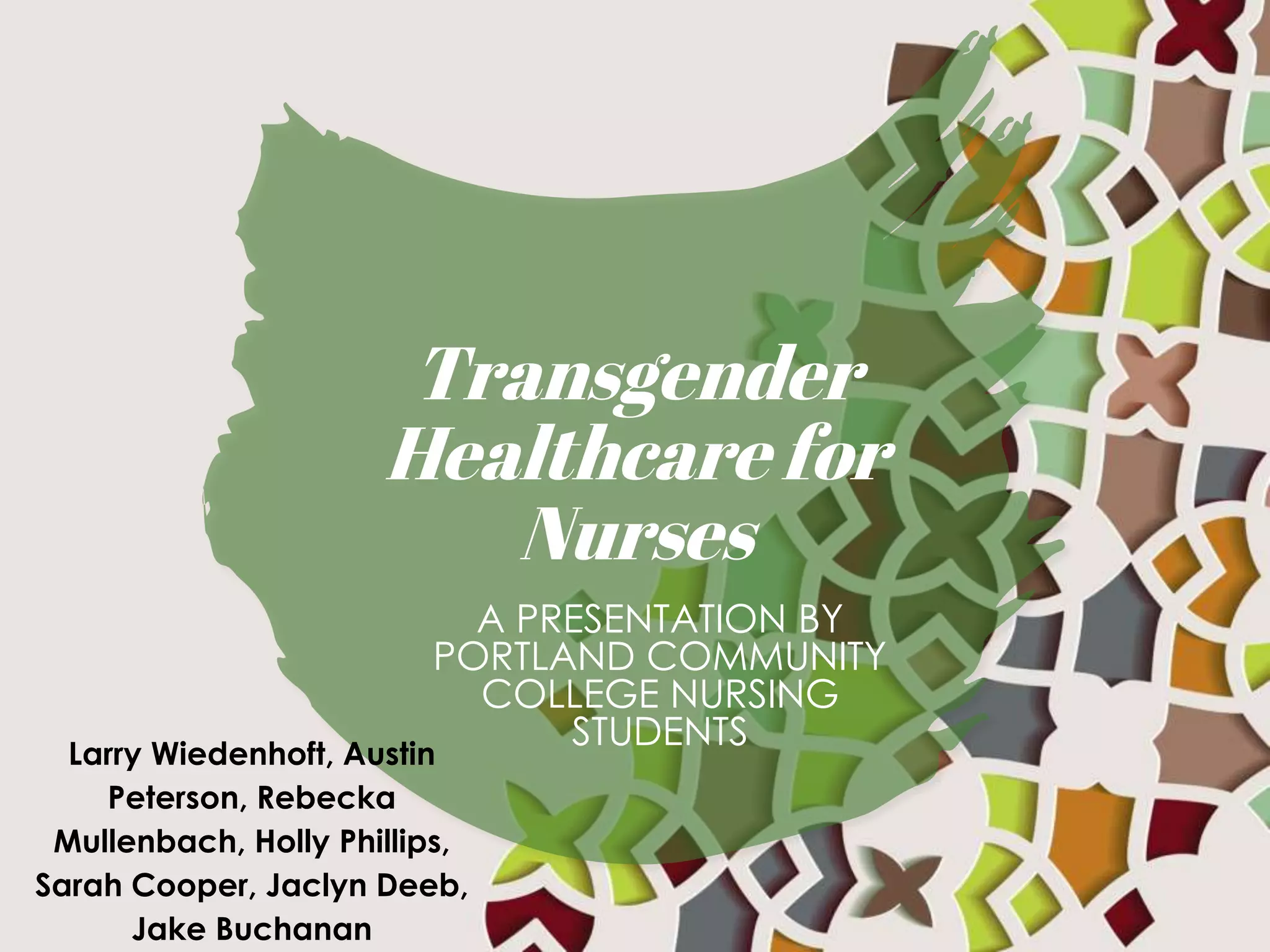 Transgender Healthcare for Nurses | PPTX
