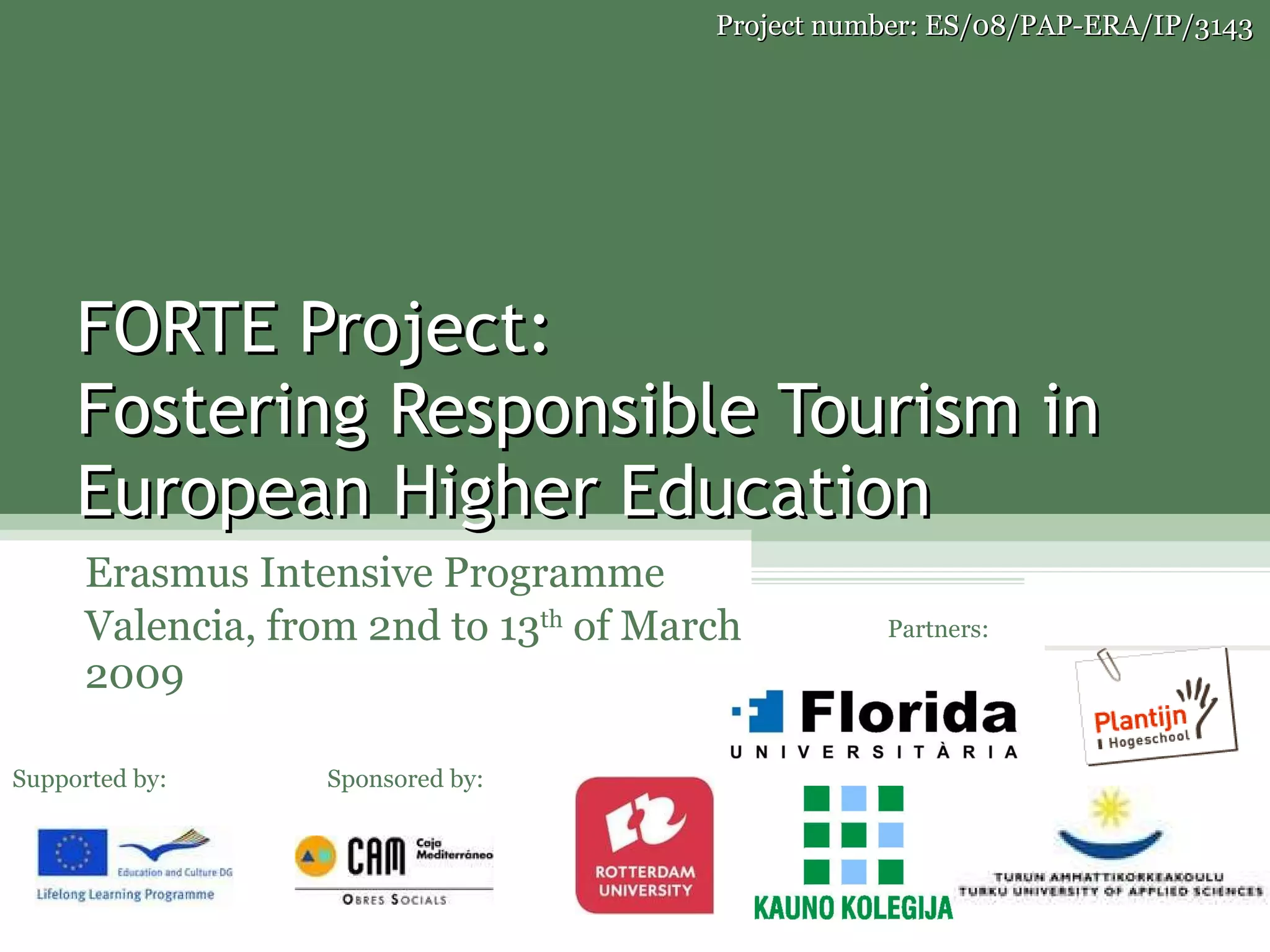 Presentation Forte Project | PPT | Travel