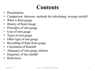 Presentation for unit 2 precipitation and its measurement | PPT