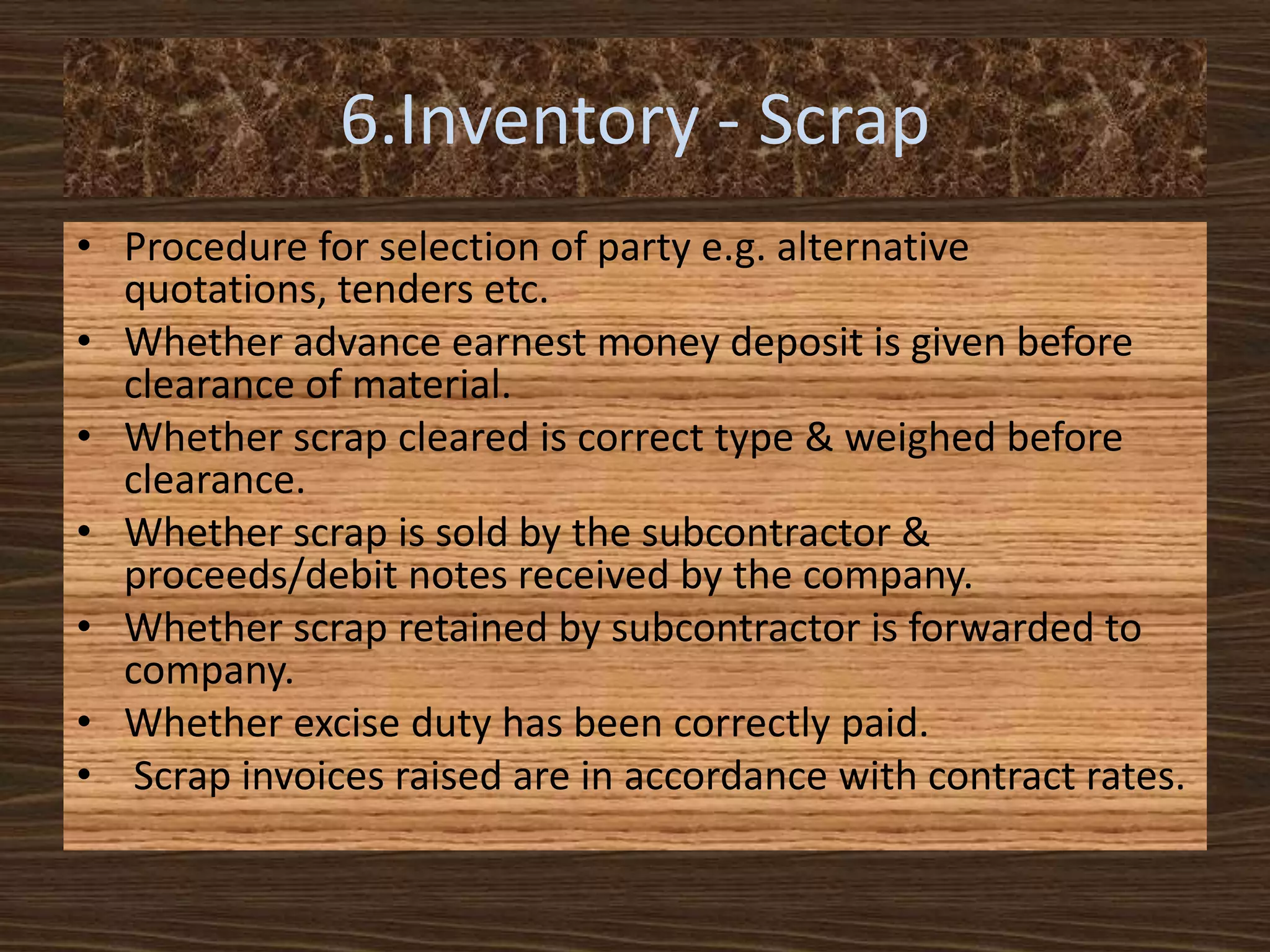 Internal Audit of Manufacturing Companies | PPSX