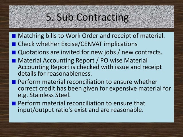 Internal Audit of Manufacturing Companies | PPSX | Business Accounting ...