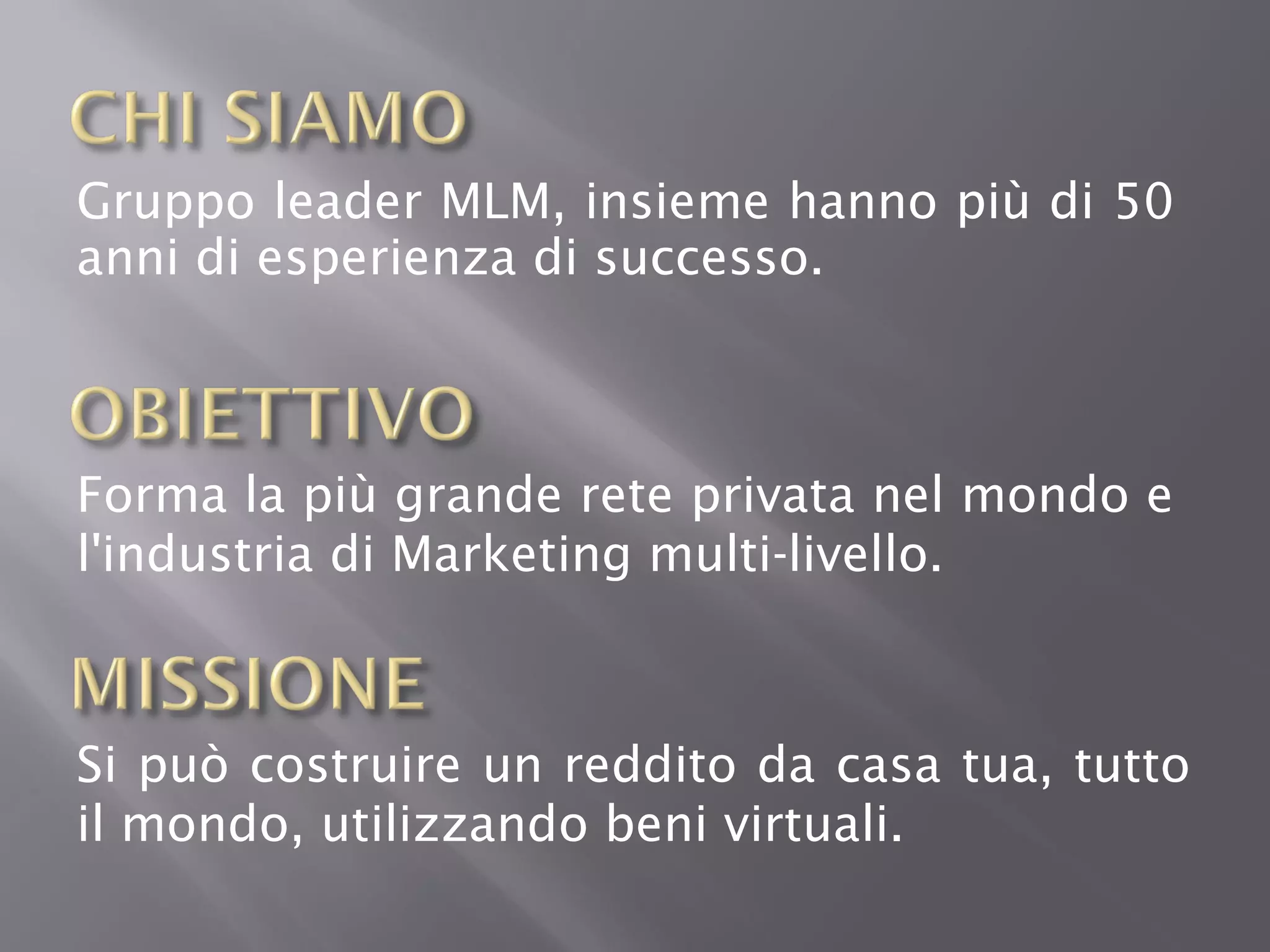 PowerPoint de Apresentação Completa em ITALIANO | PPS