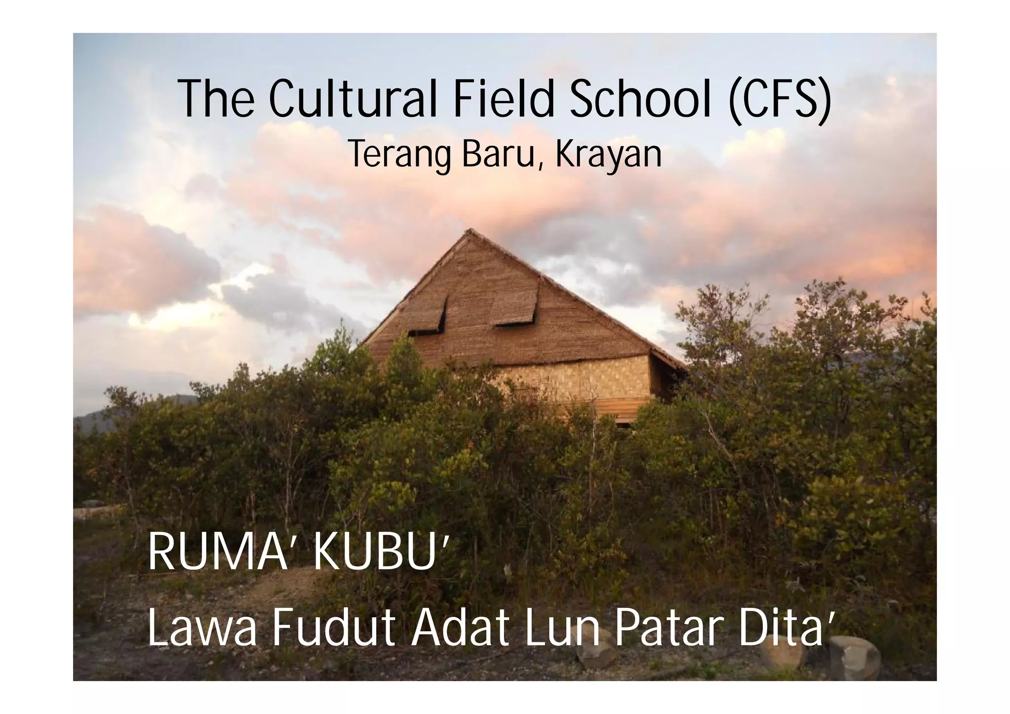 Presentation from Heart of Borneo community leaders | PDF