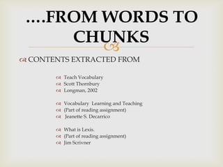 Presentation from_words_to_chunks | PPT