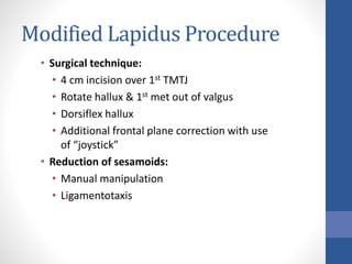 Presentation frontal plane correction in hav surgery | PPTX