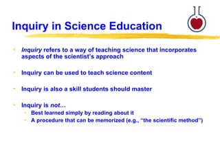Teaching Science As Inquiry: Successes and Challenges in the U.S. | PPT ...