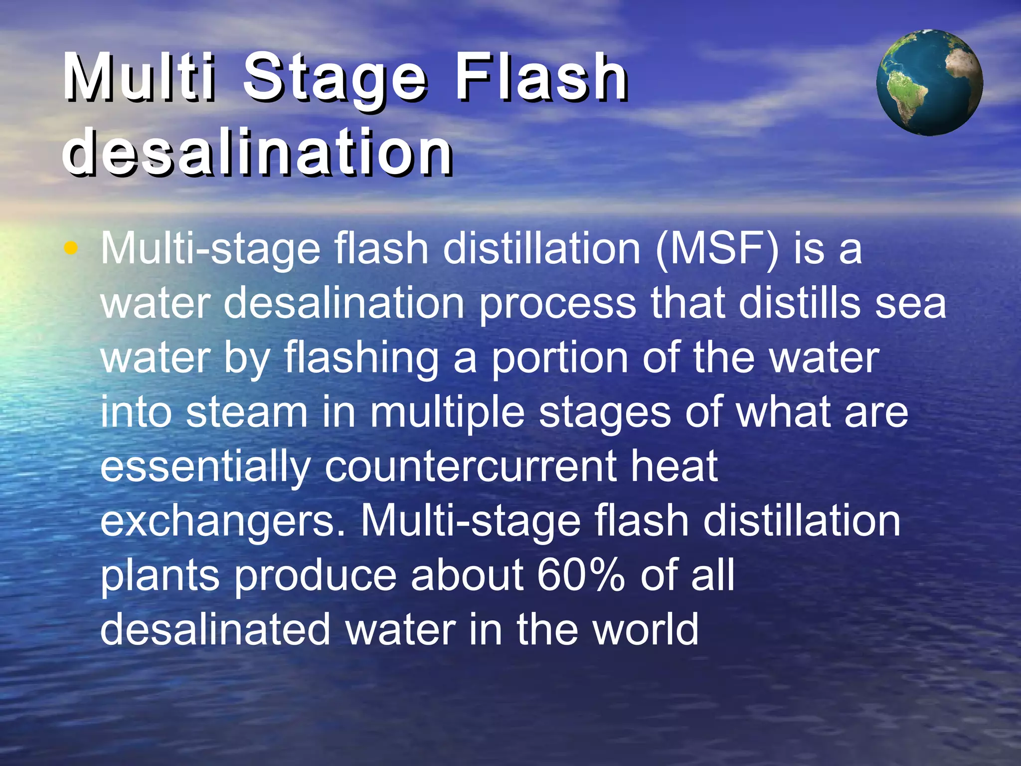 Seawater Desalination and Water Supply Reliability | PPT