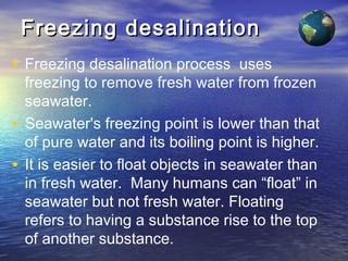 Seawater Desalination and Water Supply Reliability | PPT | Free Download