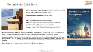 Carlos Serra - Strategic PMO, Let's Realise Some Benefits - FuturePMO ...