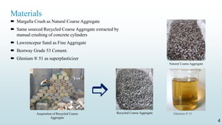 Comparative study of self compacting concrete using recycled coarse ...