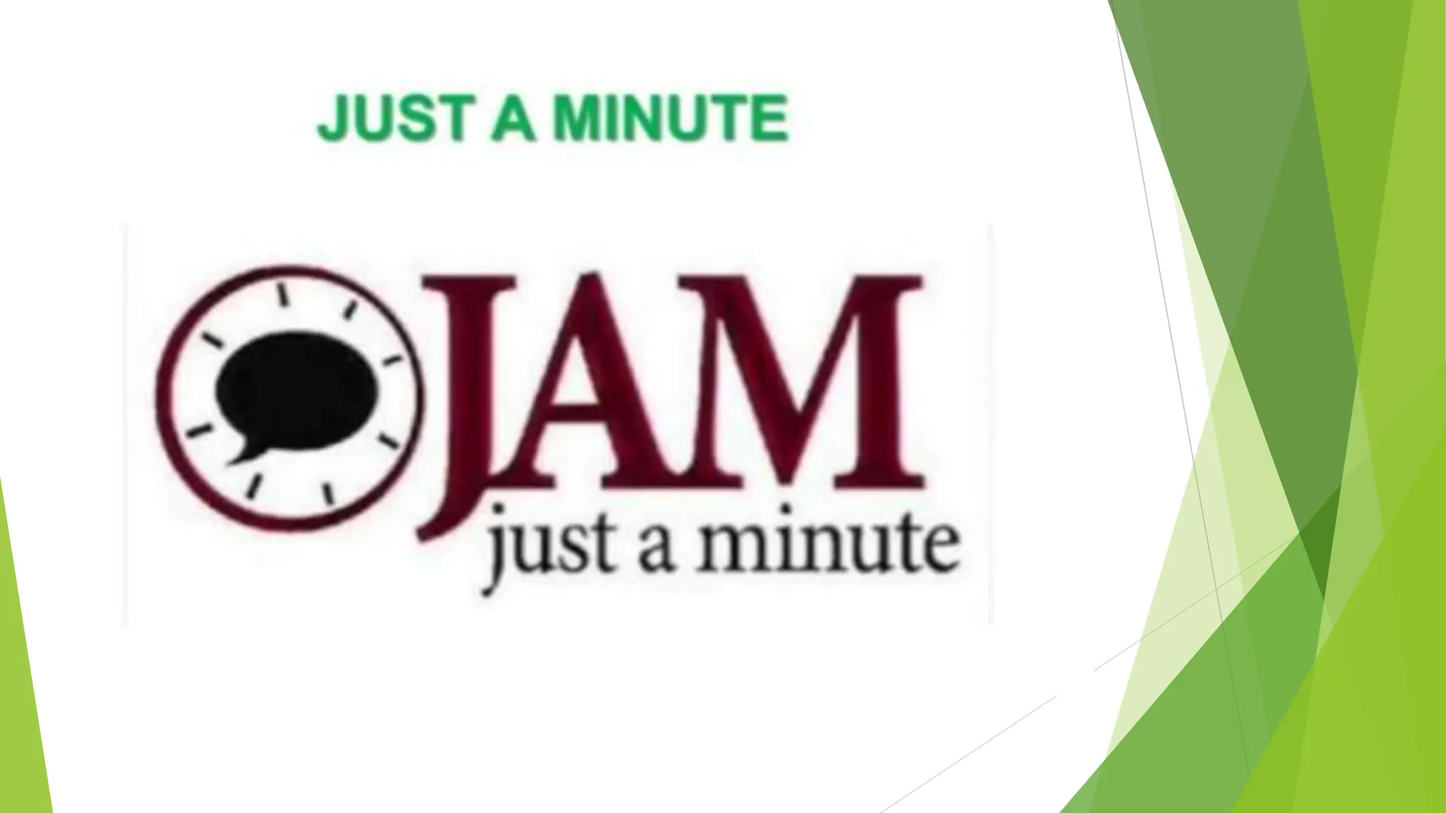 Just a minute | PPTX