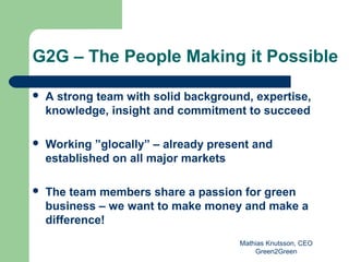 Presentation G2G | PPT