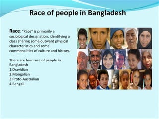 Climate,people,race of BD | PPT