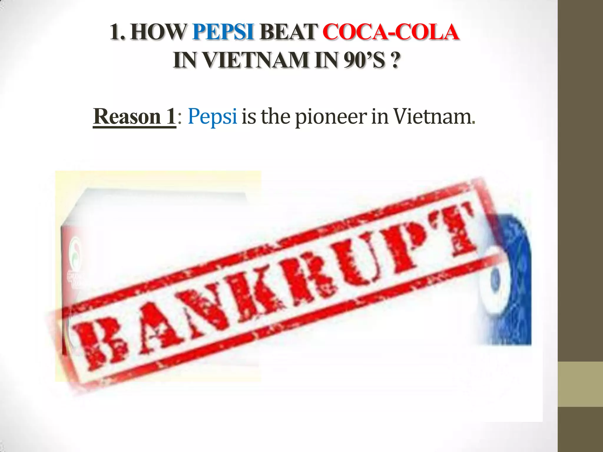 Pepsi and Cocacola in marketing strategy war | PPTX