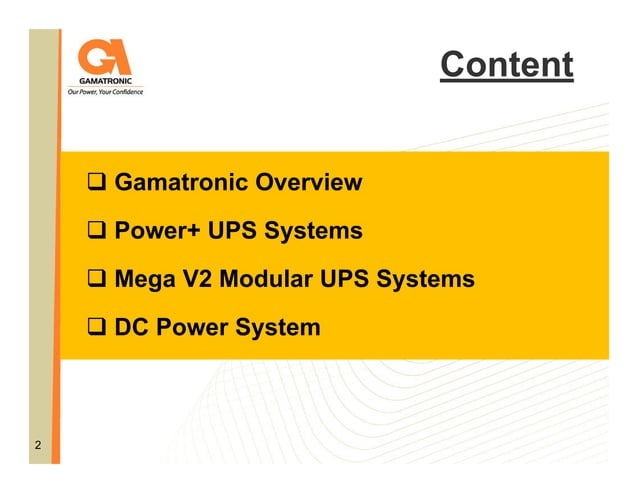 Presentation gamatronic | PPT