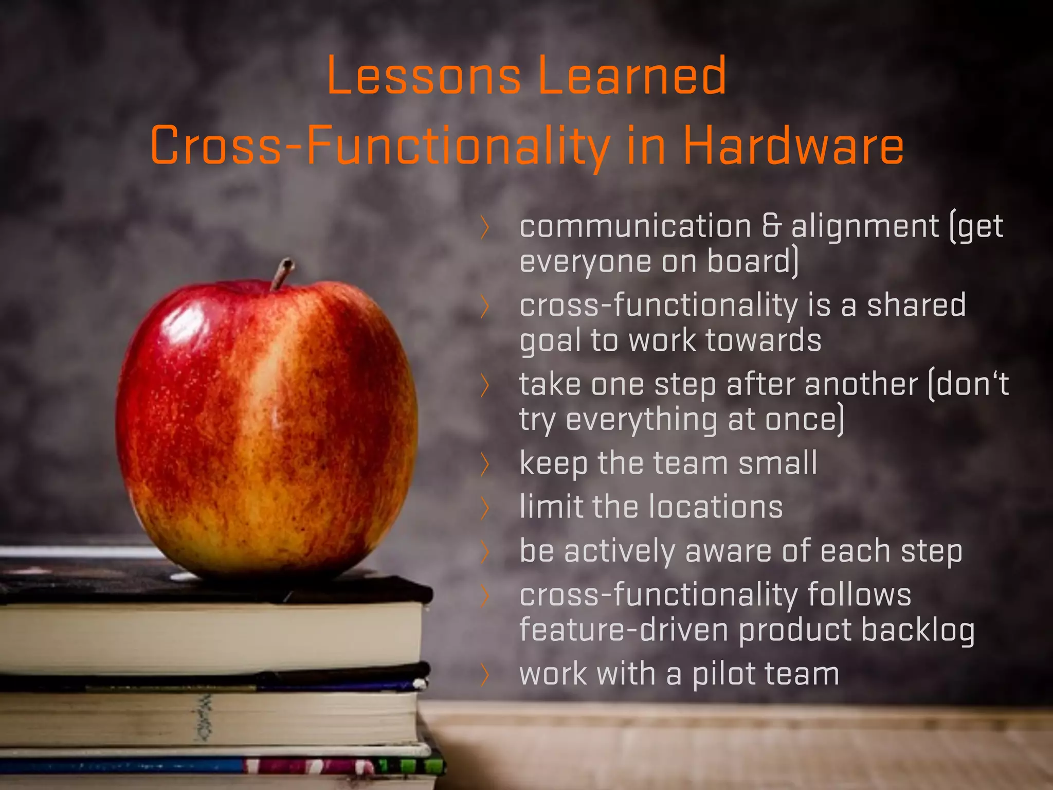 Building Cross-Functional Scrum-Teams in a Hardware Project | PDF