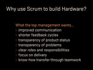 Building Cross-Functional Scrum-Teams in a Hardware Project | PDF
