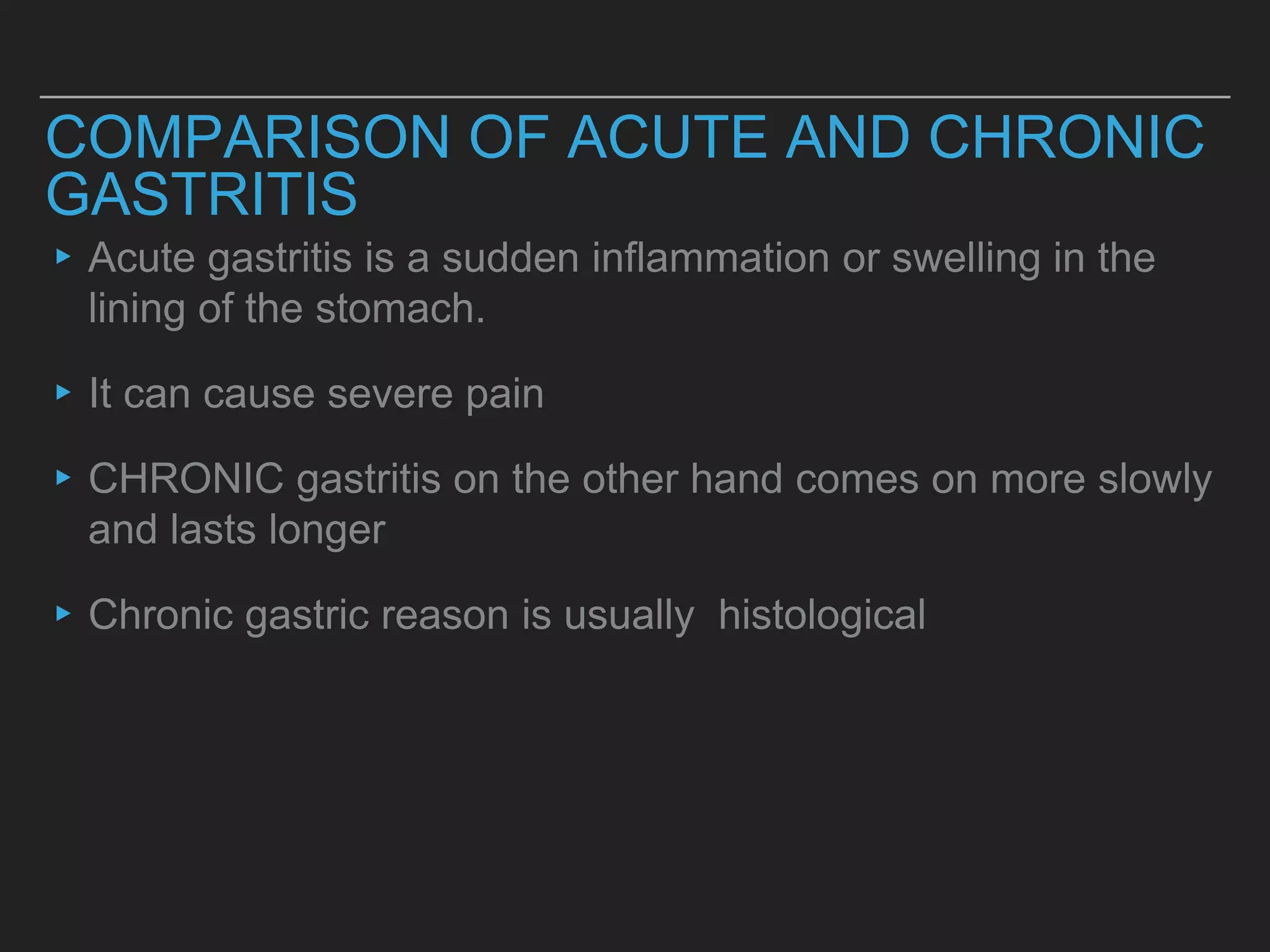 Presentation gastritis ppt | PPTX