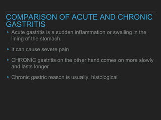 Presentation gastritis ppt | PPTX