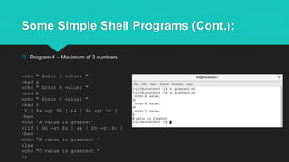 Wildcards, Simple Shell Programs and Shell Variables | PPTX | Operating Systems | Computer ...