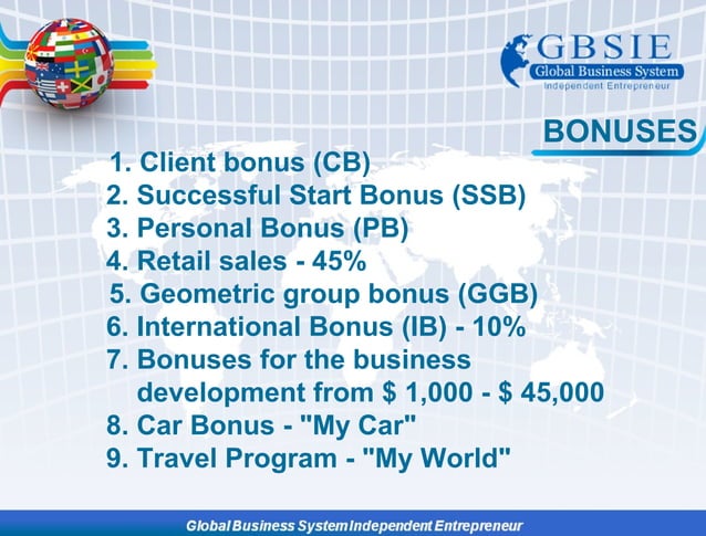 Presentation gbsie en | PPT