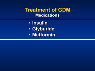 Gestational Diabetes: Define, Consequences & Management | PPT