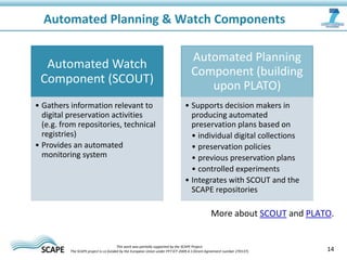 SCAPE general presentation | PPTX