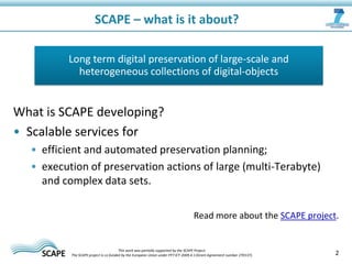 SCAPE general presentation | PPTX