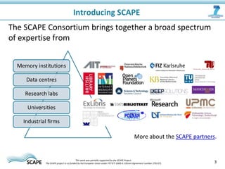 SCAPE general presentation | PPTX