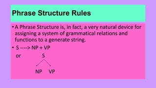 Presentation generative-transformational grammar | PPTX