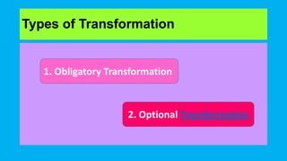 Presentation generative-transformational grammar | PPTX