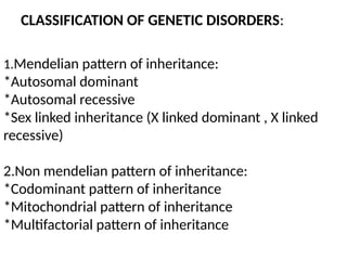 Genetic patterns of common pediatric disorders and chromosomal ...
