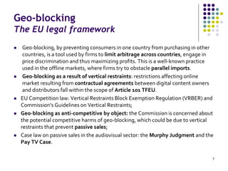 Geo-blocking and price discrimination by online marketplaces in the EU ...