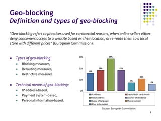 Geo-blocking and price discrimination by online marketplaces in the EU ...