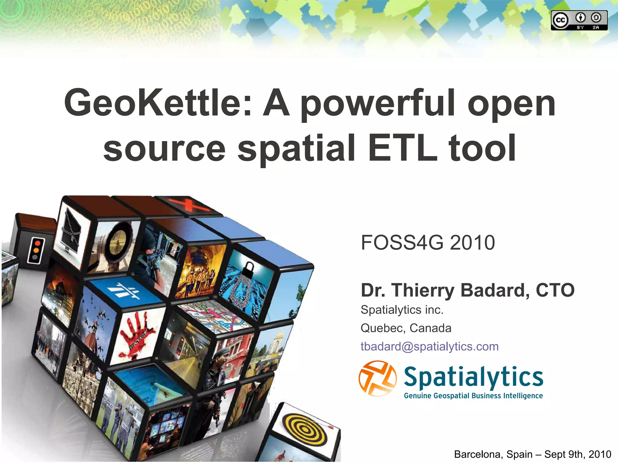 GeoKettle: A powerful open source spatial ETL tool | PDF