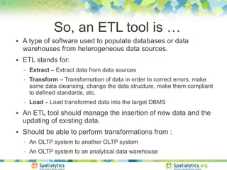 GeoKettle: A powerful open source spatial ETL tool | PDF