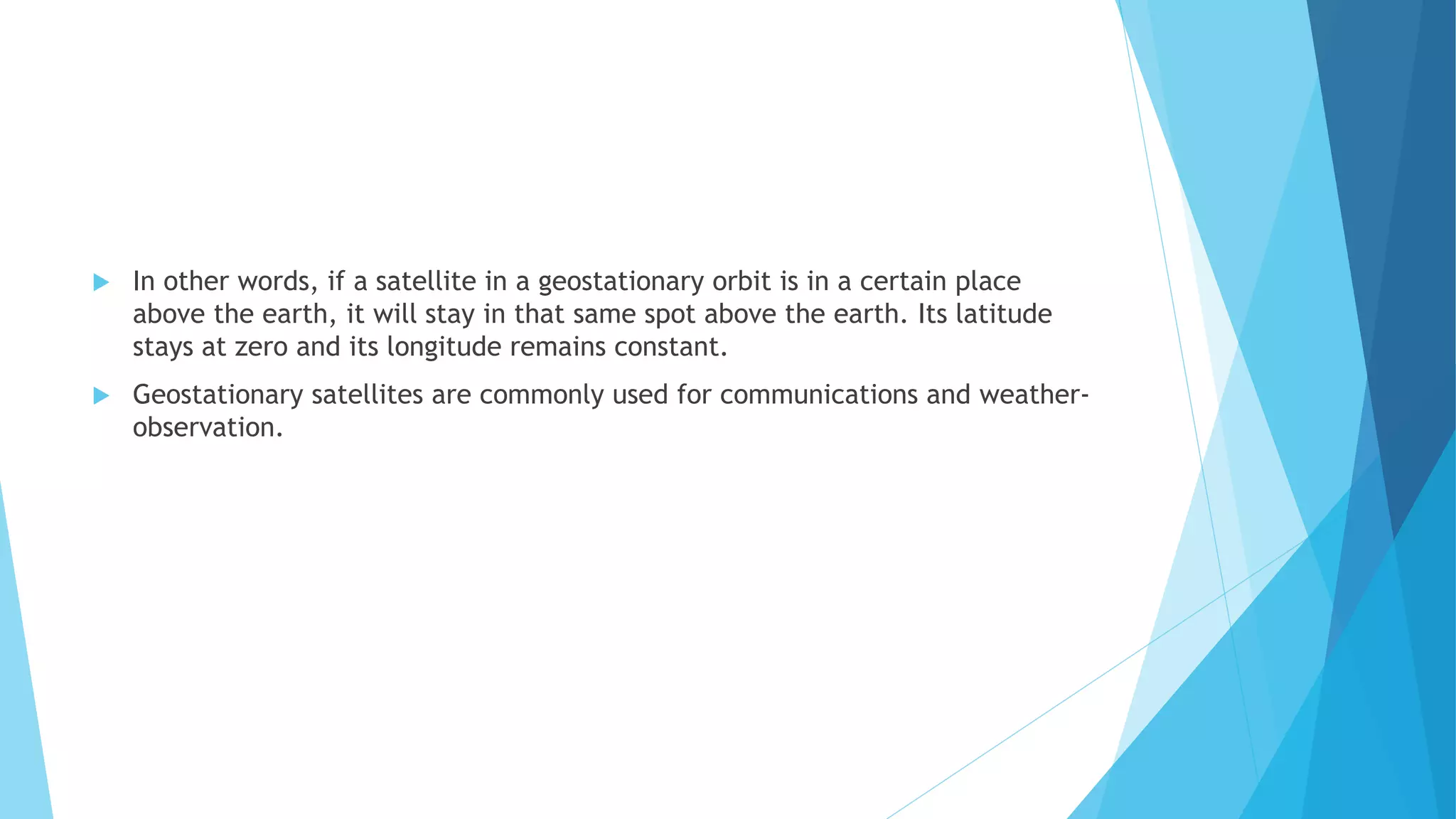 Presentation geostationary satellites (geos) | PDF