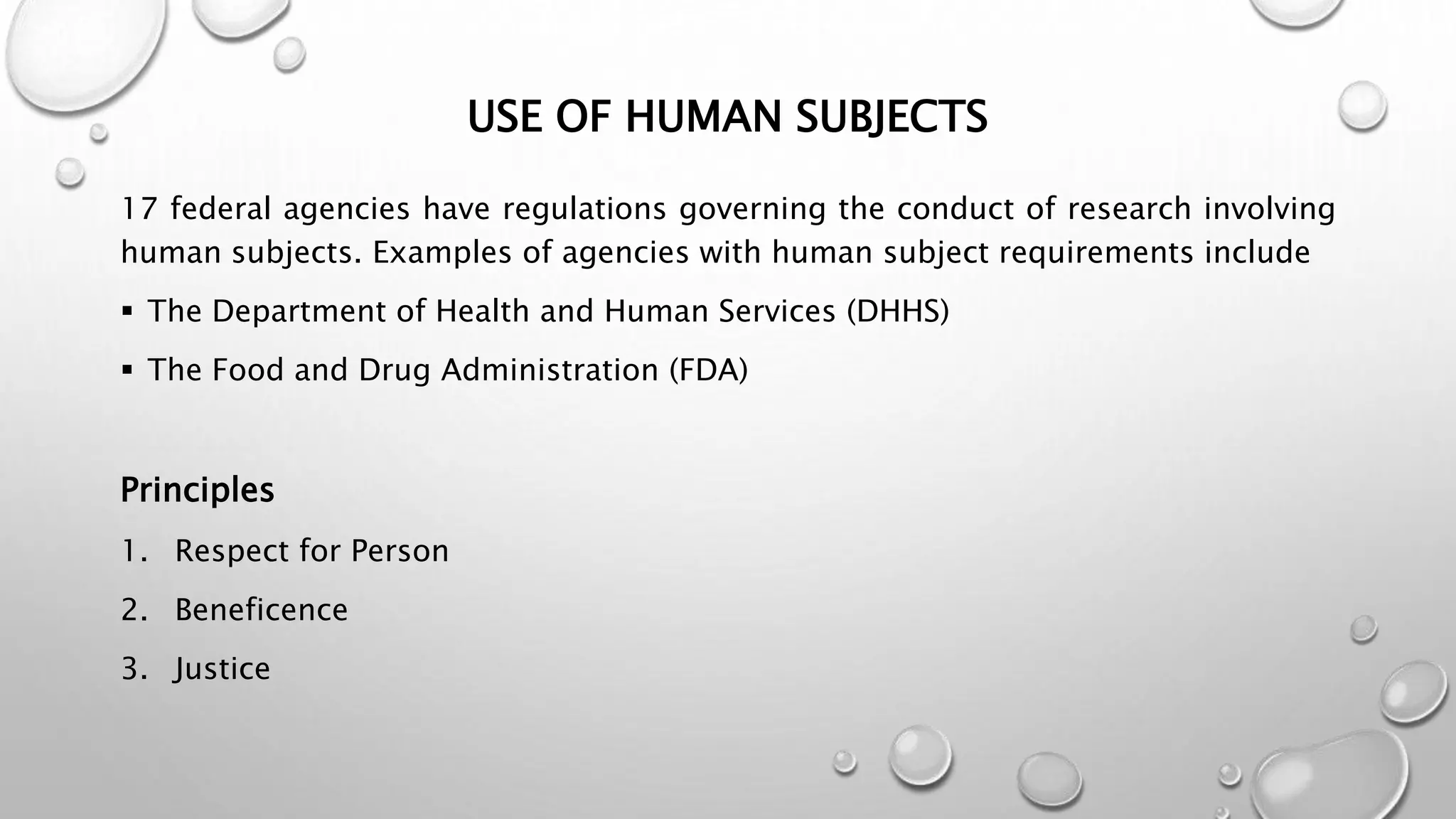Use of Microorganisms, Animals, Plants and Humans in Experimentation ...