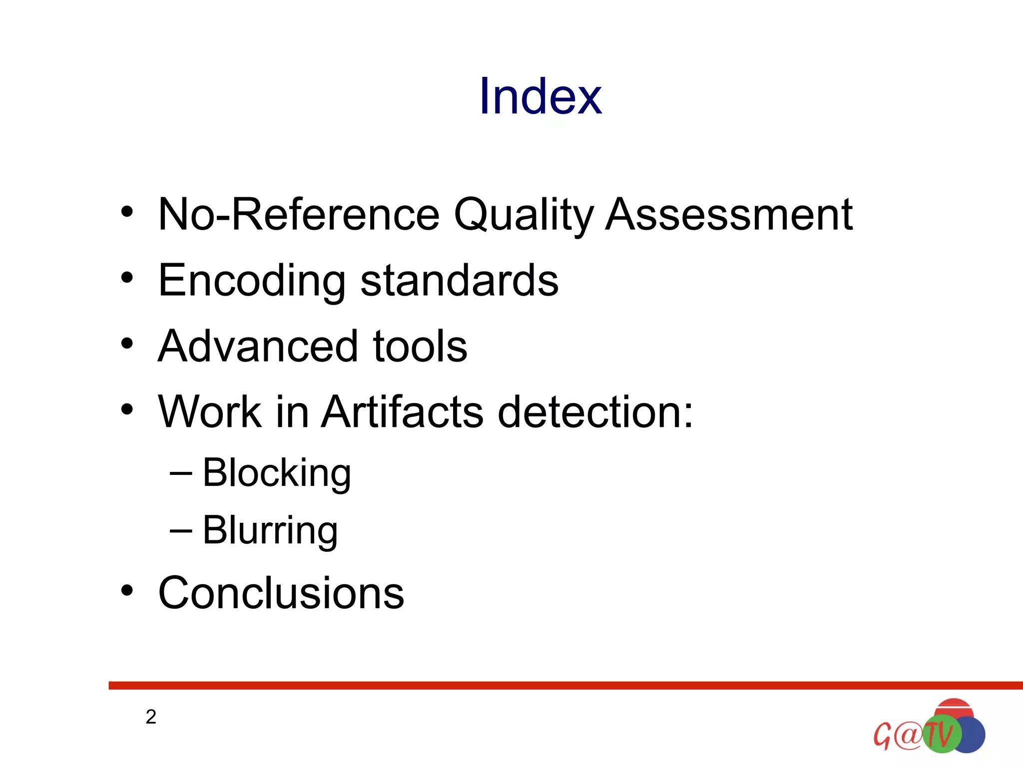 No-Reference Algorithms for Video Quality Assessment based on Artifact ...