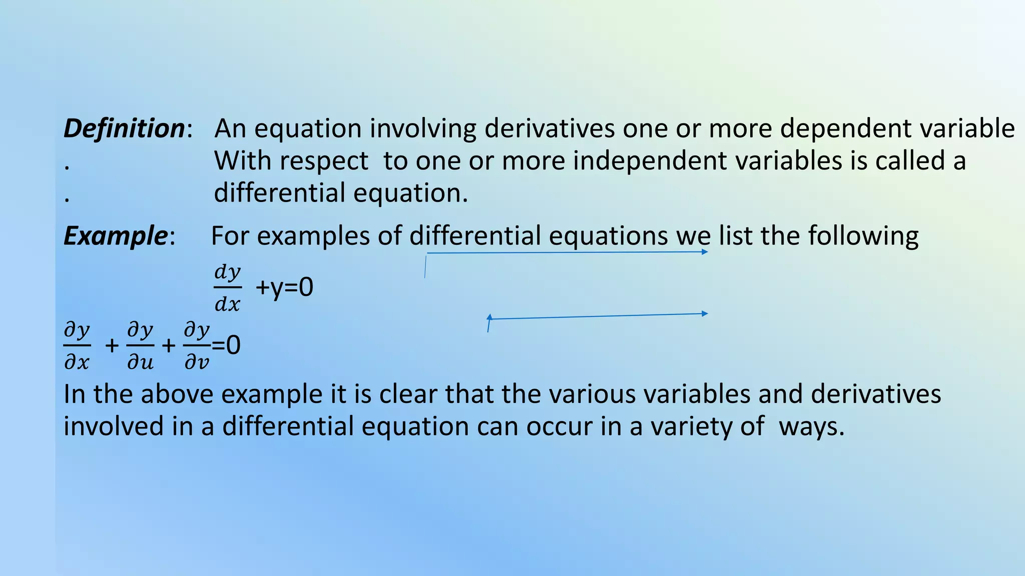 introduction to differential equations | PPTX