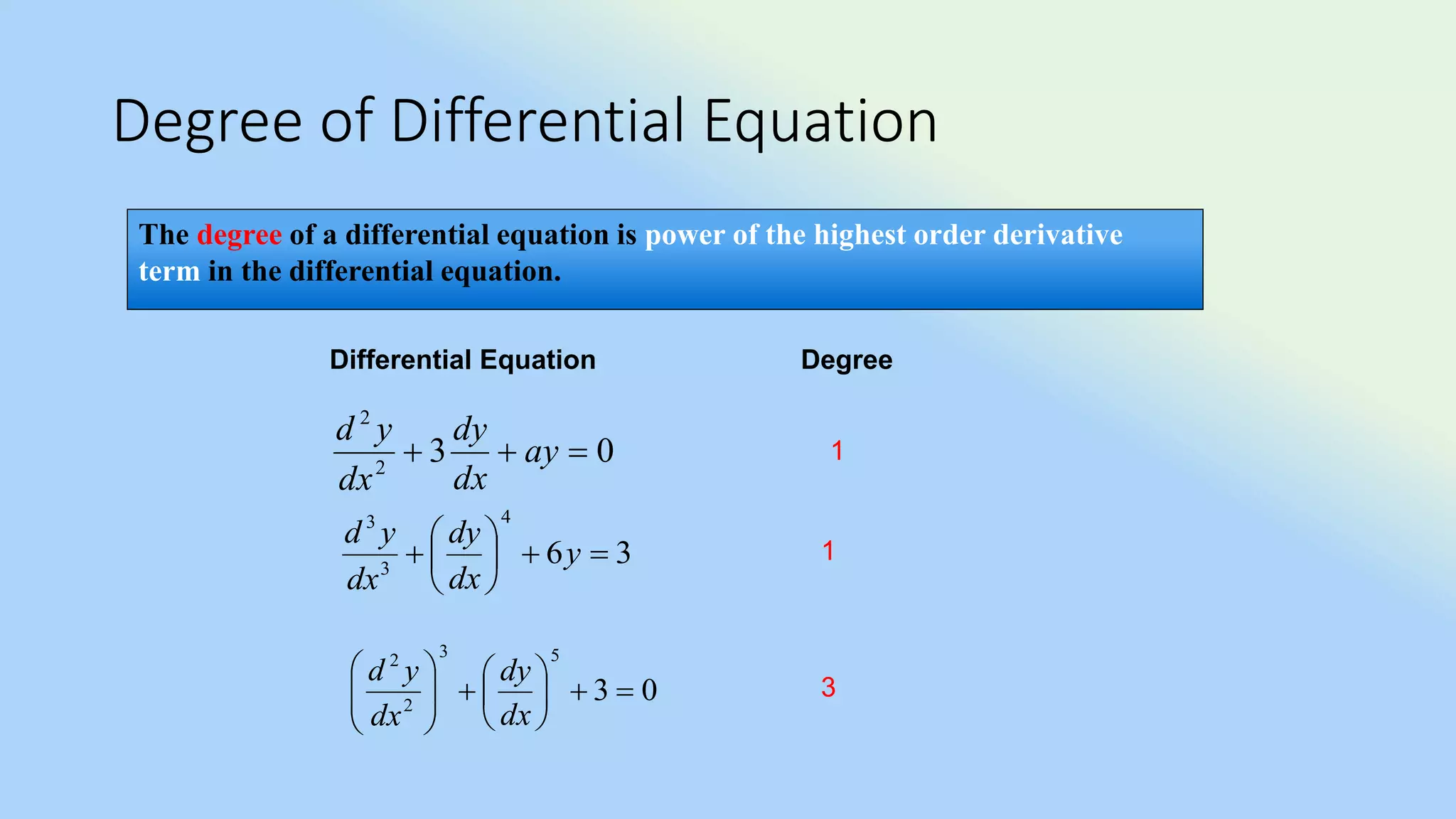 introduction to differential equations | PPTX