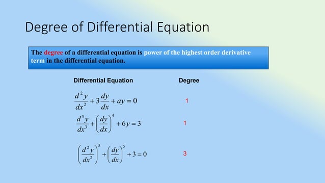 introduction to differential equations | PPTX