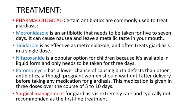 GIARDIASIS -INTRODUCTION,ETIOLOGY, PATHOPHYSIOLOGY, TREATMENT ...