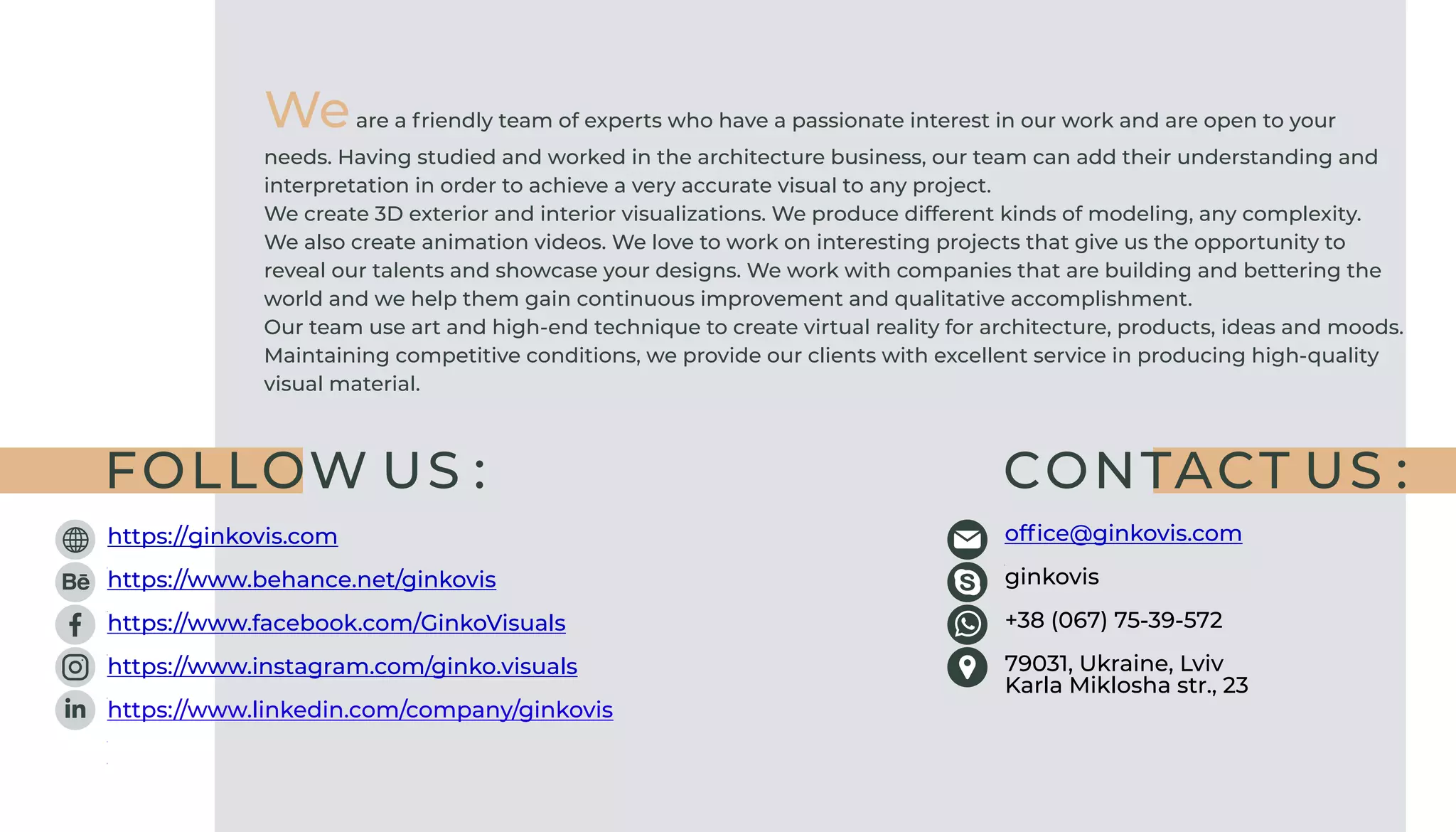 3D Studio Ginko Visuals | PDF