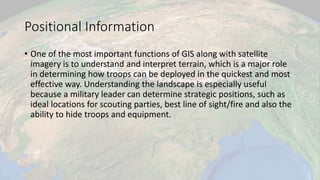 GIS application in Defense | PPTX