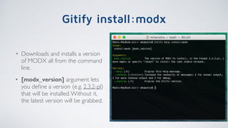 Solving the Workflow (or, how MODX.today is being built with git and Gitify) | PPT