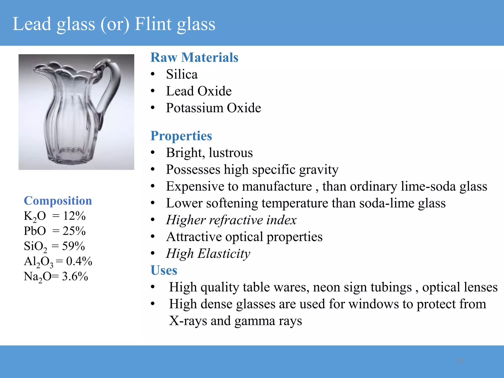 Type, Processing and Transition of Glasses | PPT